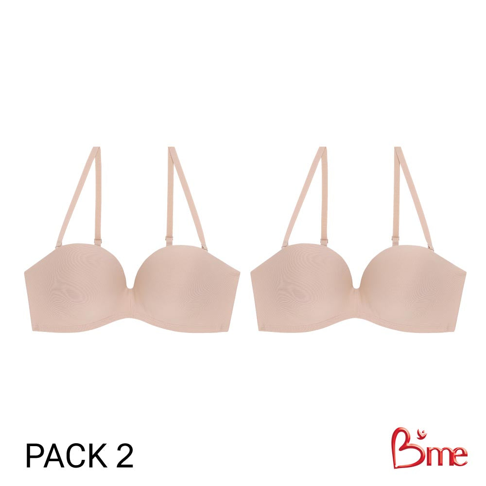 B'me เสื้อชั้นใน ไร้โครงถอดสาย รุ่น ME1701 และ ME1703 Pack2 BE-U Eco C