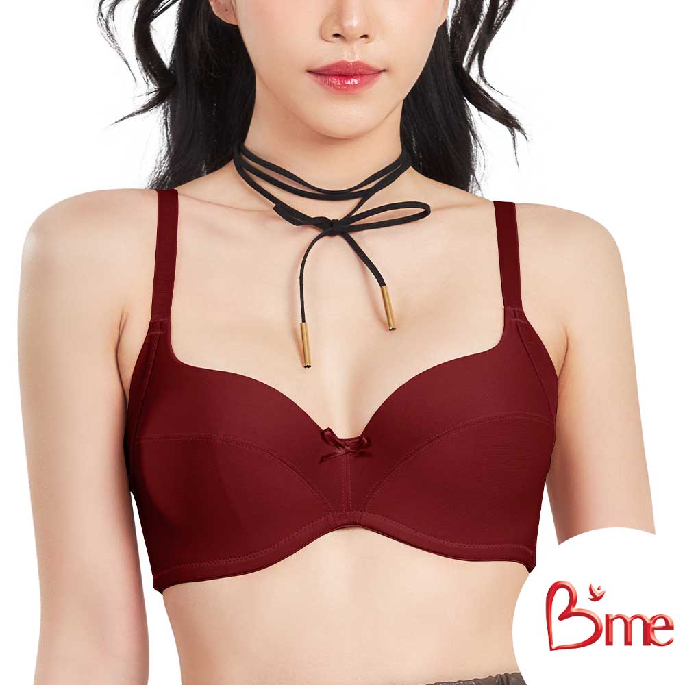 B'me เสื้อชั้นในมีโครง level 1 ฟองบาง รุ่น ME1C82 สีเทา สีน้ำตาลอมส้ม